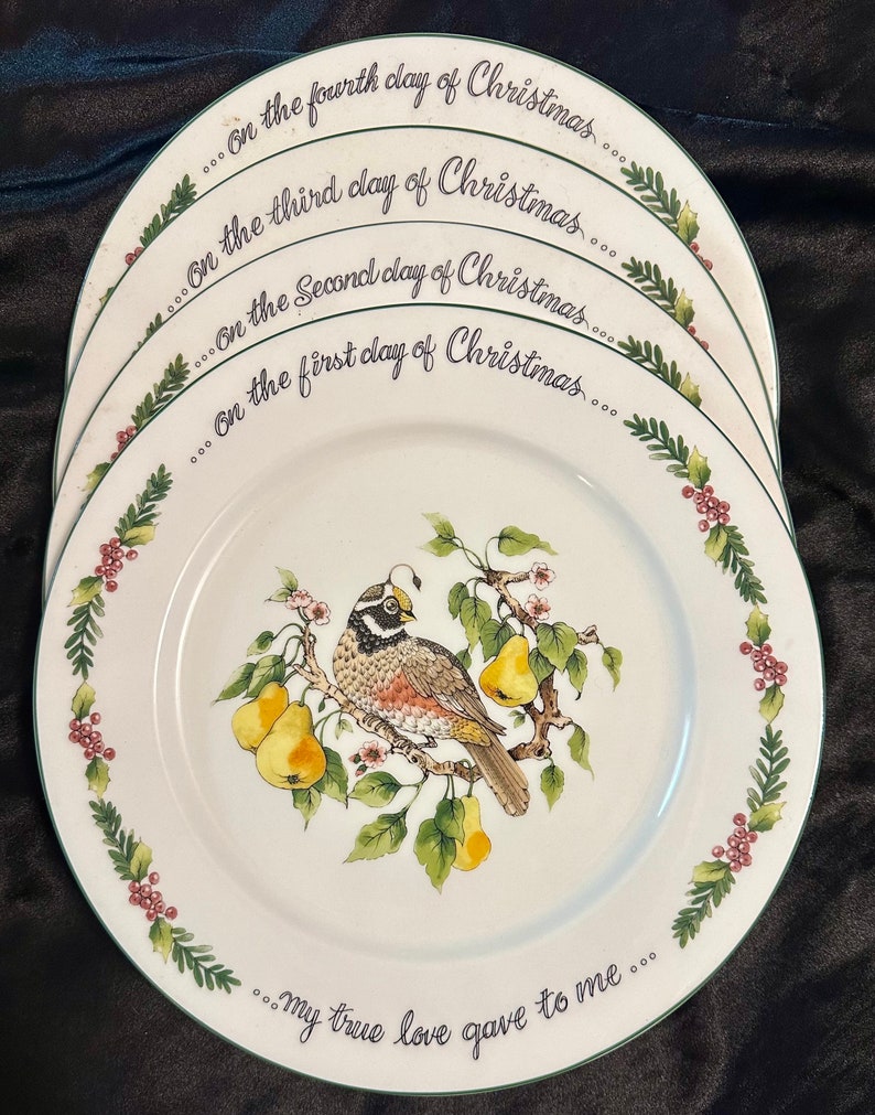 Days of Christmas Plate, 1st, 2nd, 3rd, 4th, Choice, 10.5"d - Etsy