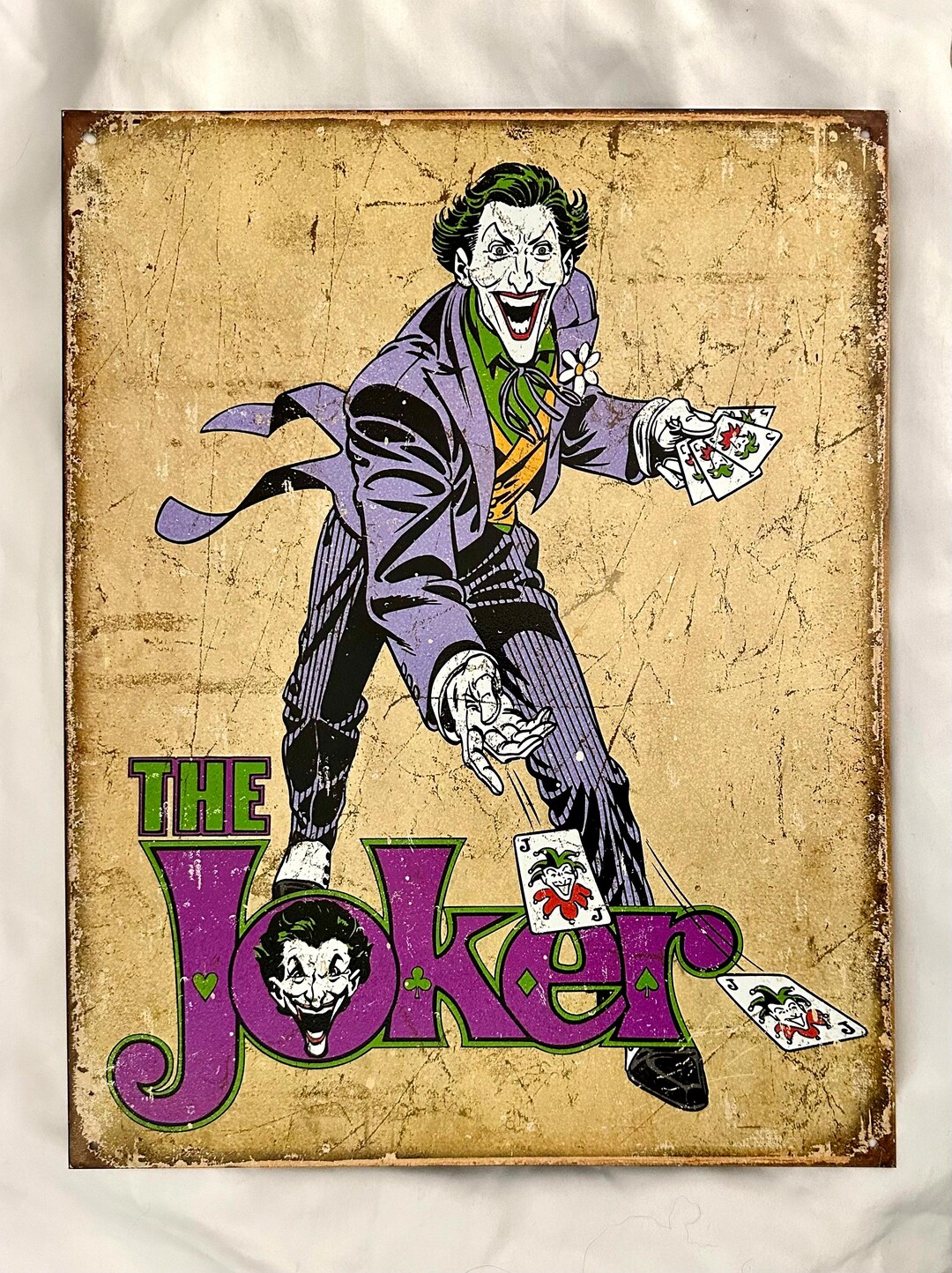 Joker, DC Comic Villain Character, Metal Sign 16” X 12.5” - Etsy