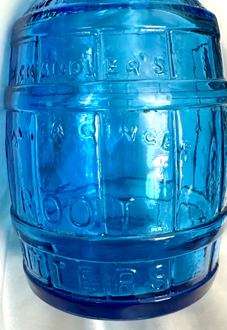 Blue Barrel Glass Bottle Dr Chandler’s Jamaican Ginger Root Bitters, 7. ...