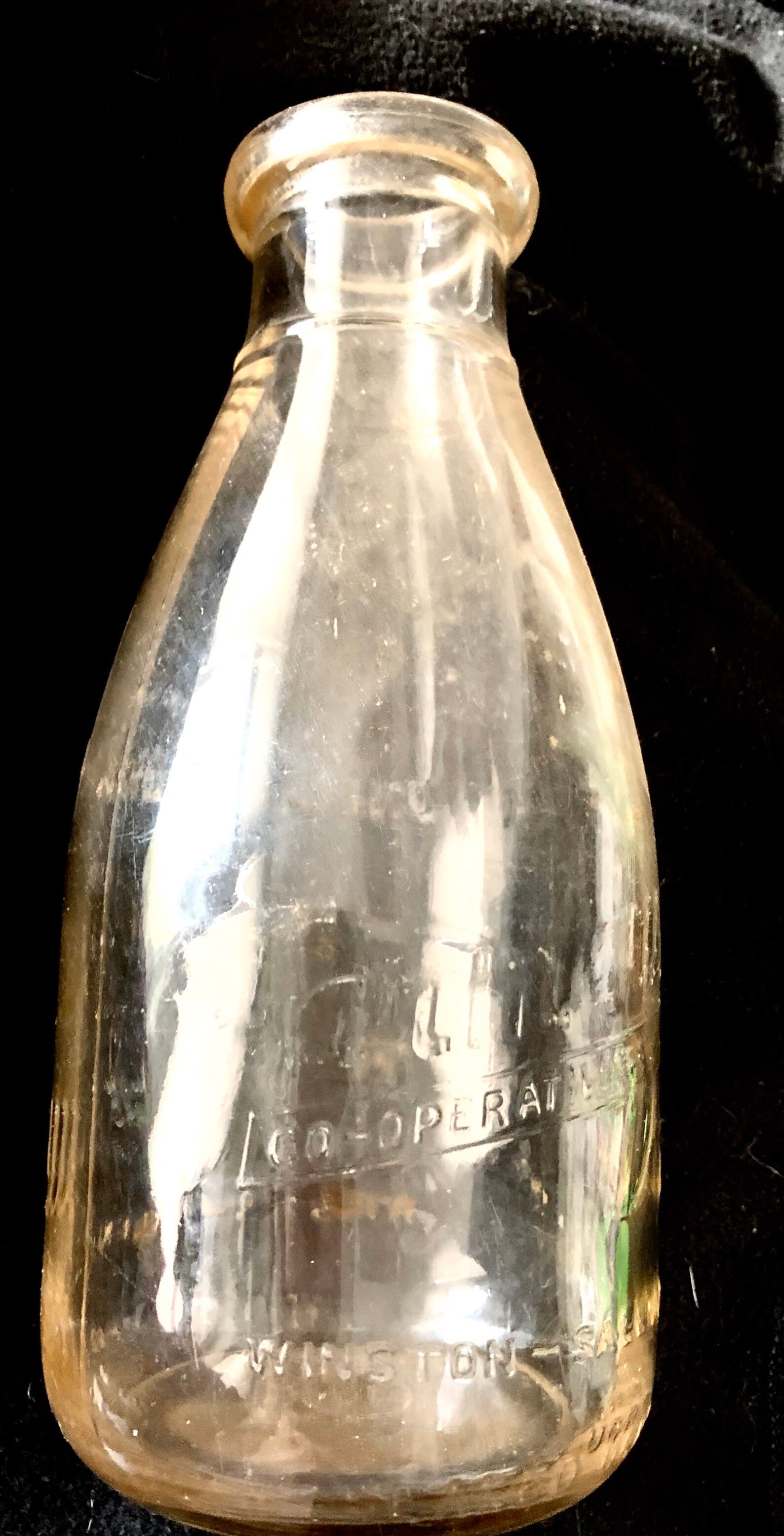 1940s Milk Bottle Glass Quart | Etsy
