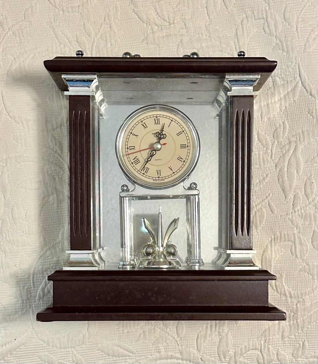 10” Clock Carriage Style From Wallace Silversmith, Quartz - Etsy