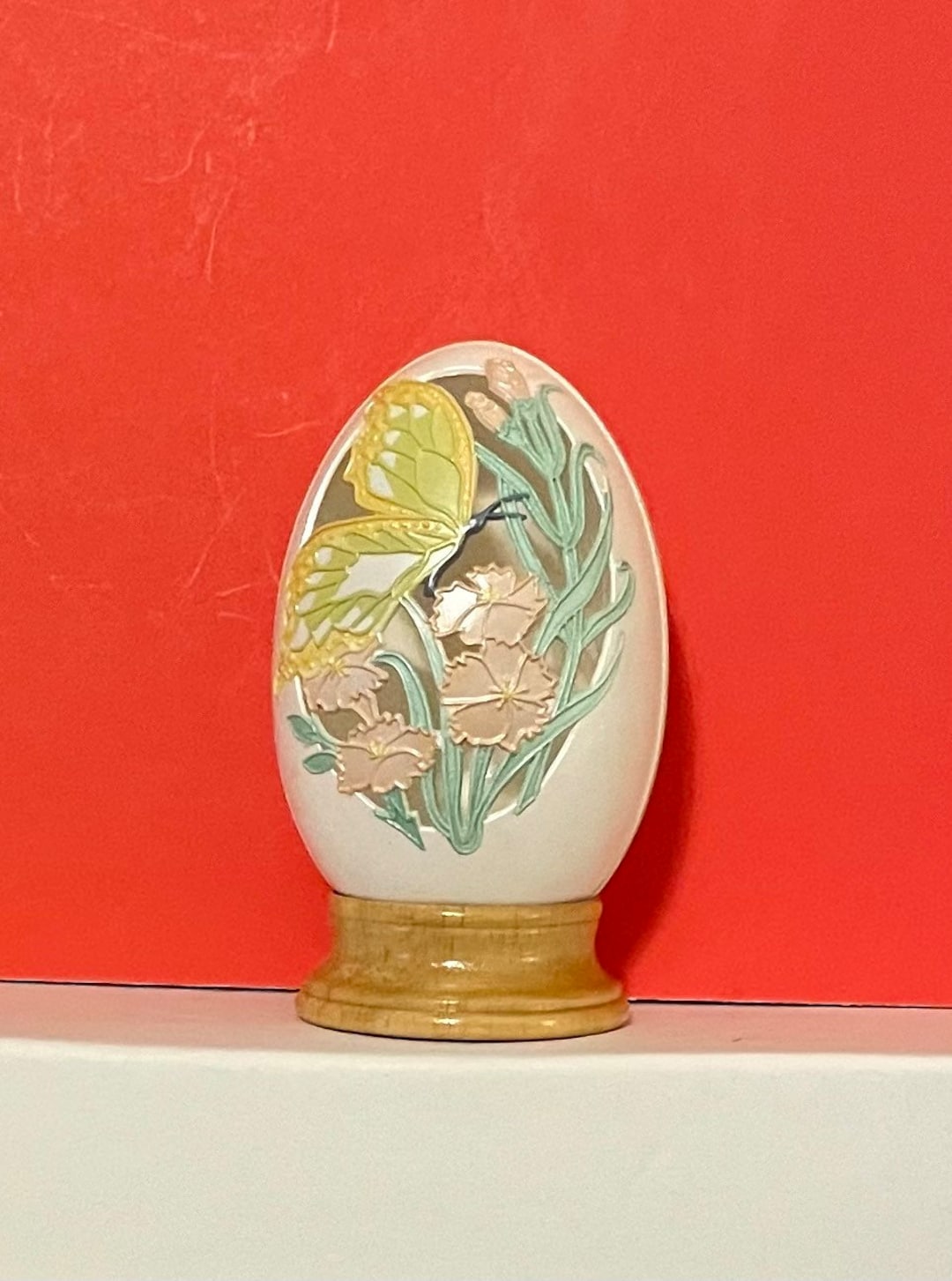 4" Enesco Decor Easter Egg 1991 - Etsy