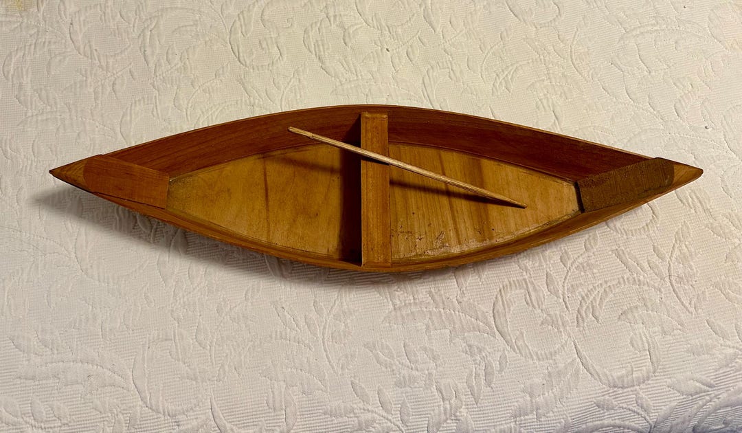 21” Pirogue or Jon Boat With Pole - Etsy
