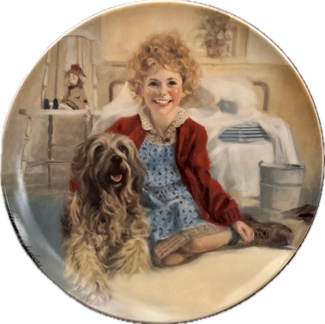 8.5” Plate, "annie and Sandy,” 1st Issue in the Annie Collectors Plate ...