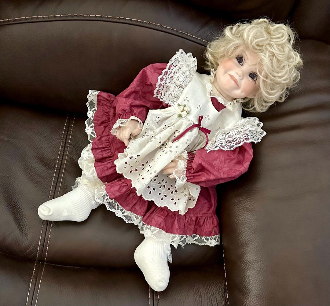 Doll, Porcelain Head and Hands, Vintage Hand Made 24” - Etsy