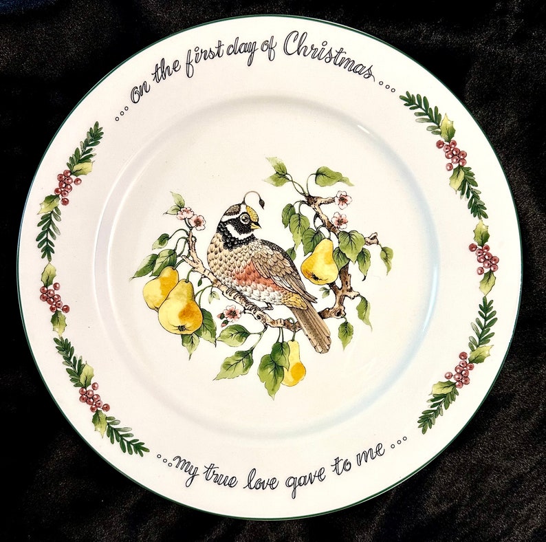 Days of Christmas Plate, 1st, 2nd, 3rd, 4th, Choice, 10.5"d - Etsy