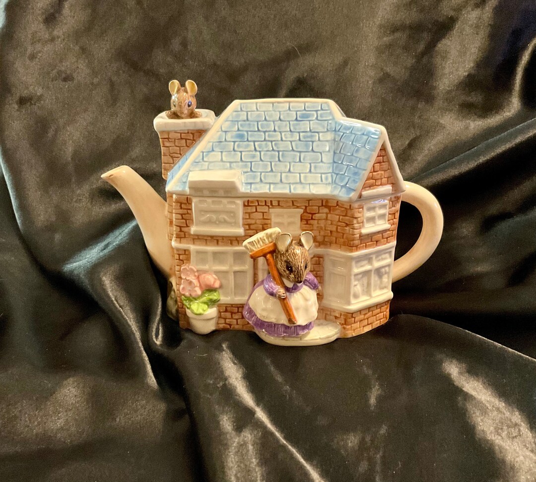 6” Mouse Tea Pot House Music Box From 1994 F.W. & Co. - Etsy