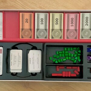 Monopoly German/french Deluxe Game, Vintage 1960s, Red Box, Rare Find ...