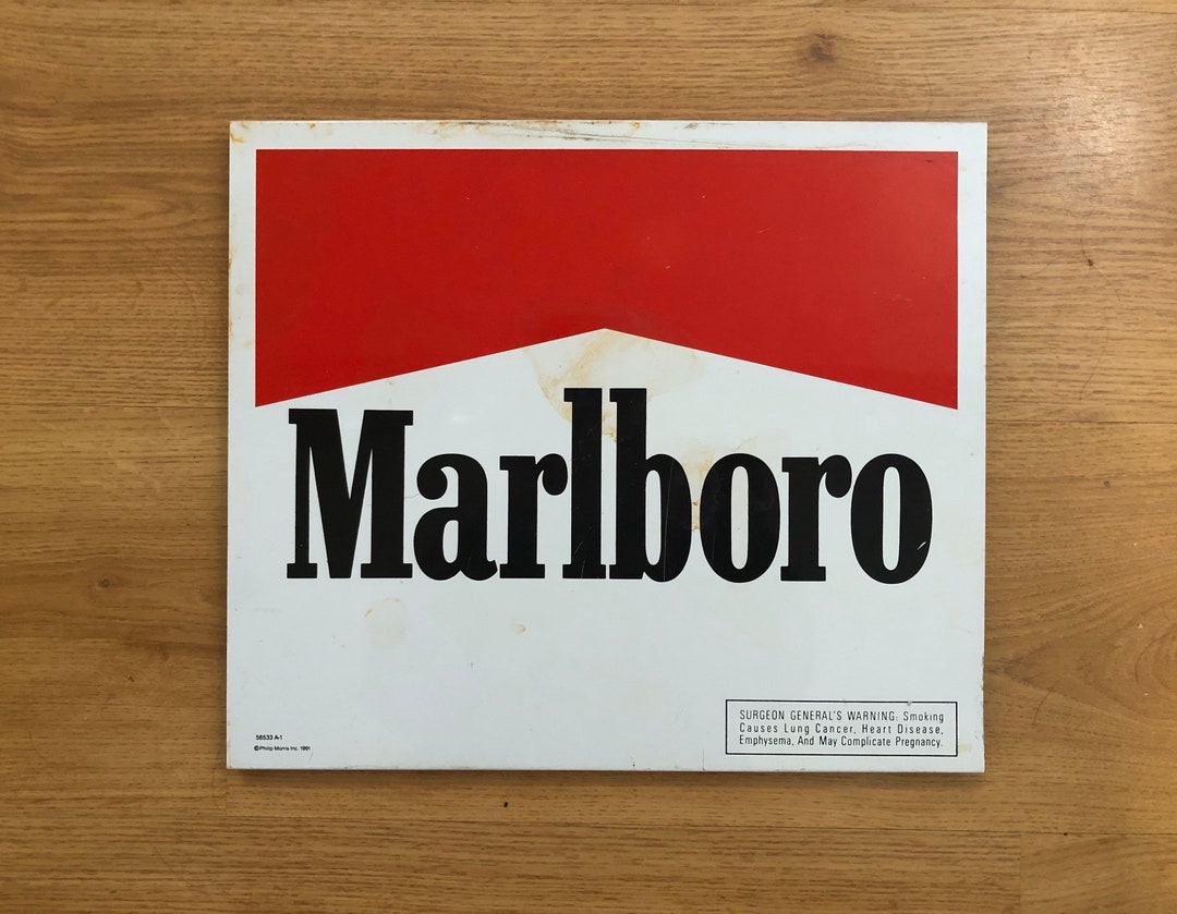 Marlboro Sign From 1991 - Etsy
