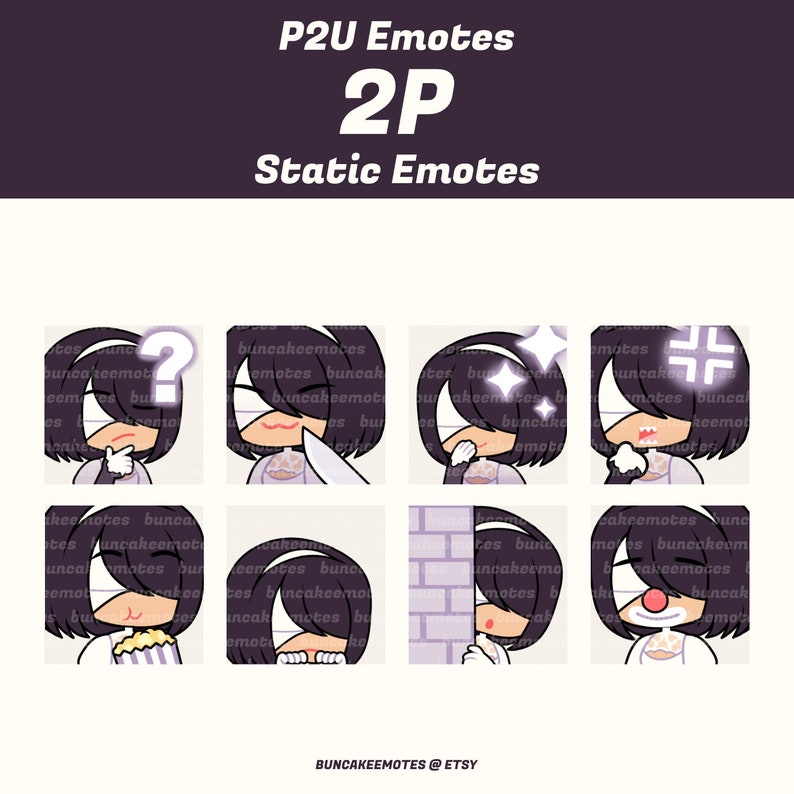 P2U Emotes Yorha 2P - Etsy