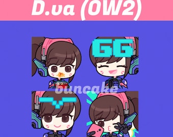 DVA Overwatch 2 SHY Emote for Twitch/discord Custom Twitch Emotes ...