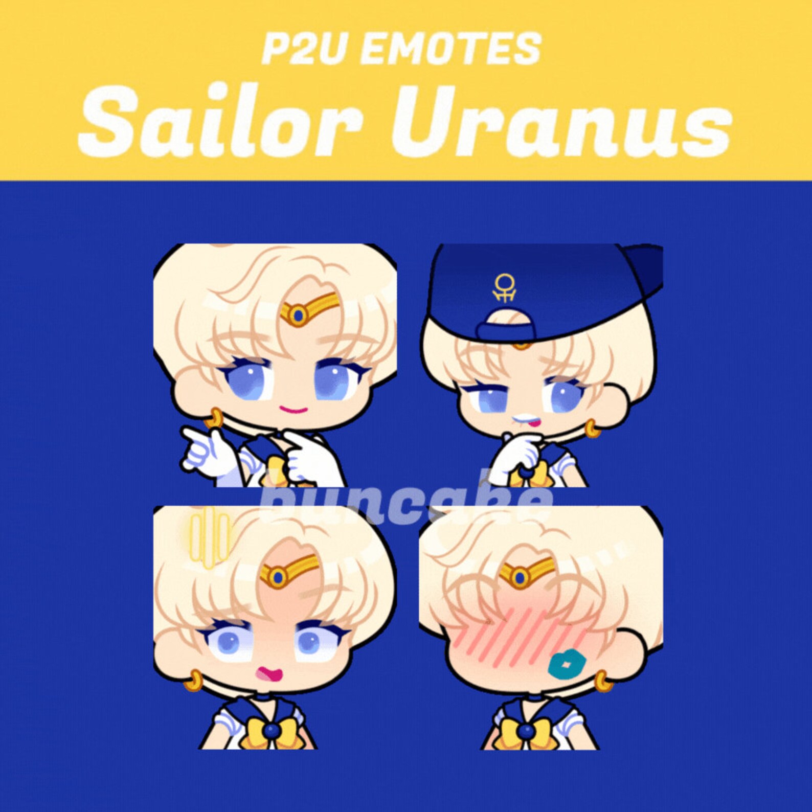 Sailor Uranus Animated Emotes Sailor Moon - Etsy