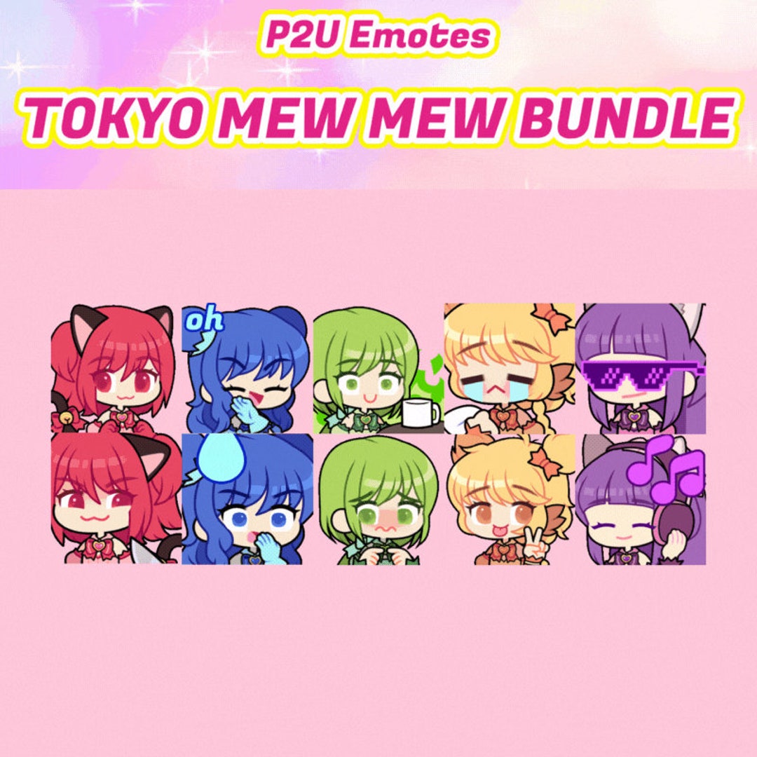 Tokyo Mew Mew Emote Bundle - Etsy