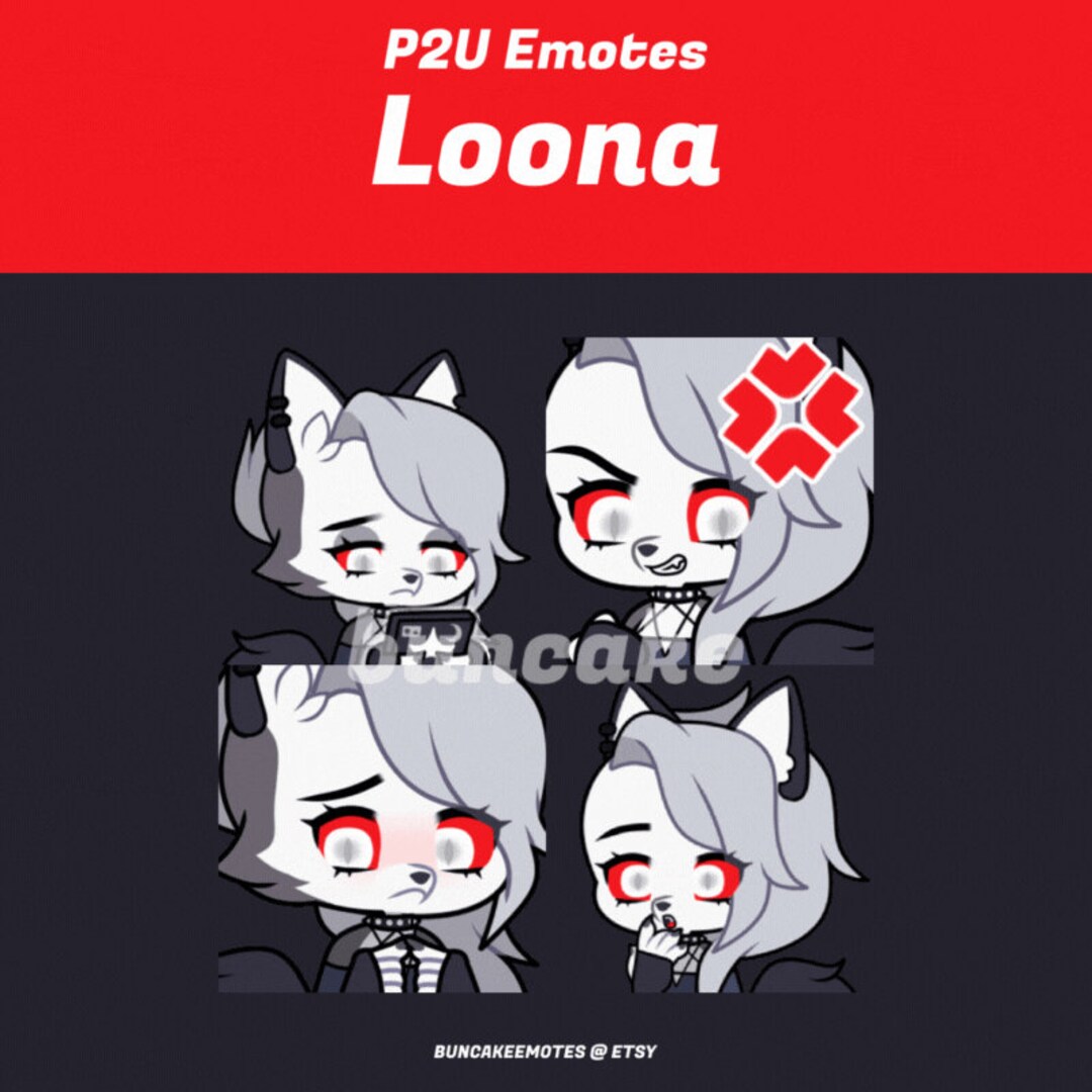 Loona Animated Emotes | Helluva Boss - Etsy