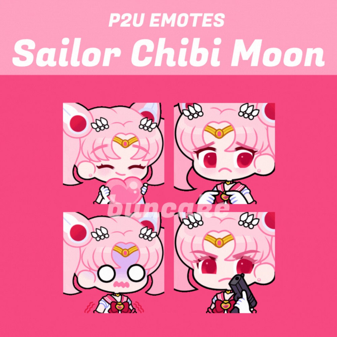 Sailor Chibi Moon Animated Emotes | Sailor Moon Crystal - Etsy