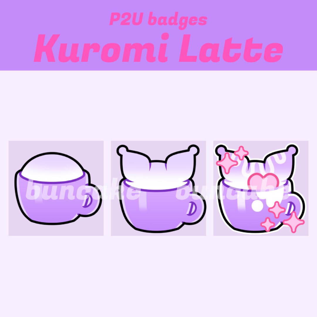 Kawaii Sub Badges | Kurõmi Cafe Latte | Twitch Discord Sub Badges ...