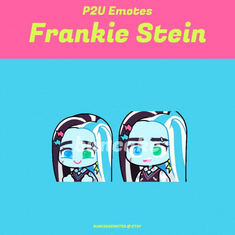 Frankie Stein Animated Emotes Monster High - Etsy