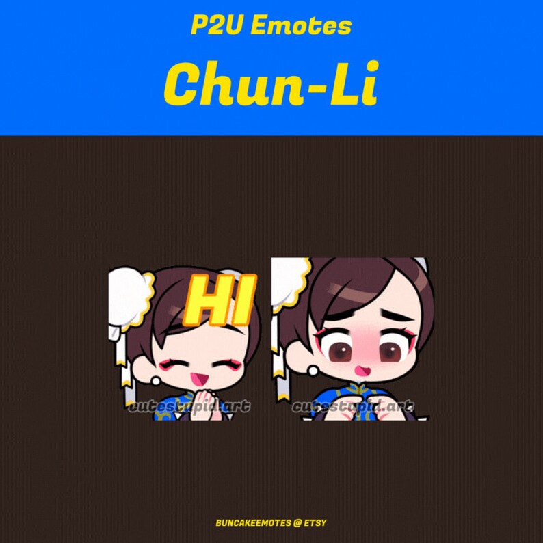 Classic Chun Li Emotes | S Fighter - Etsy