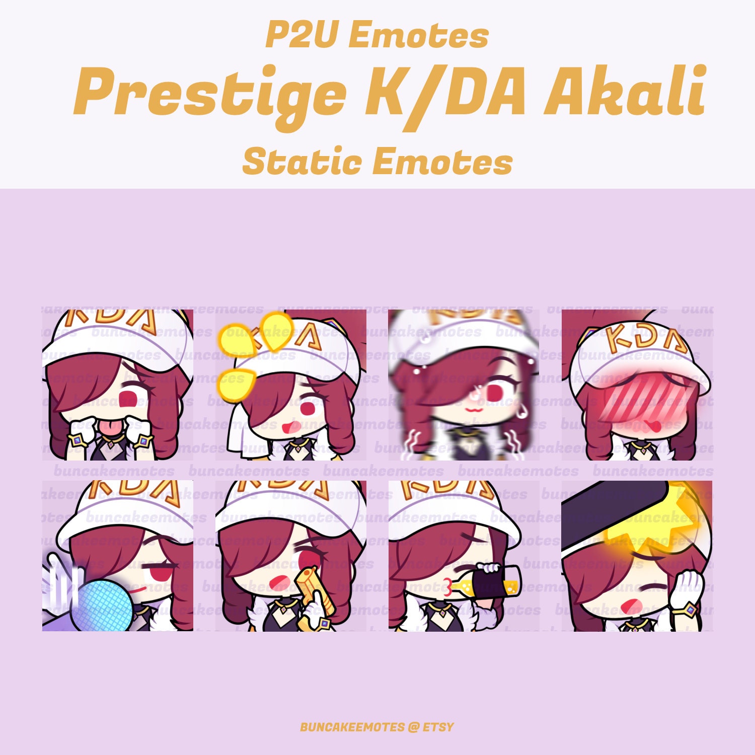 K/DA Prestige Emote Bundle Ahri Evelynn Kai'sa Akali - Etsy