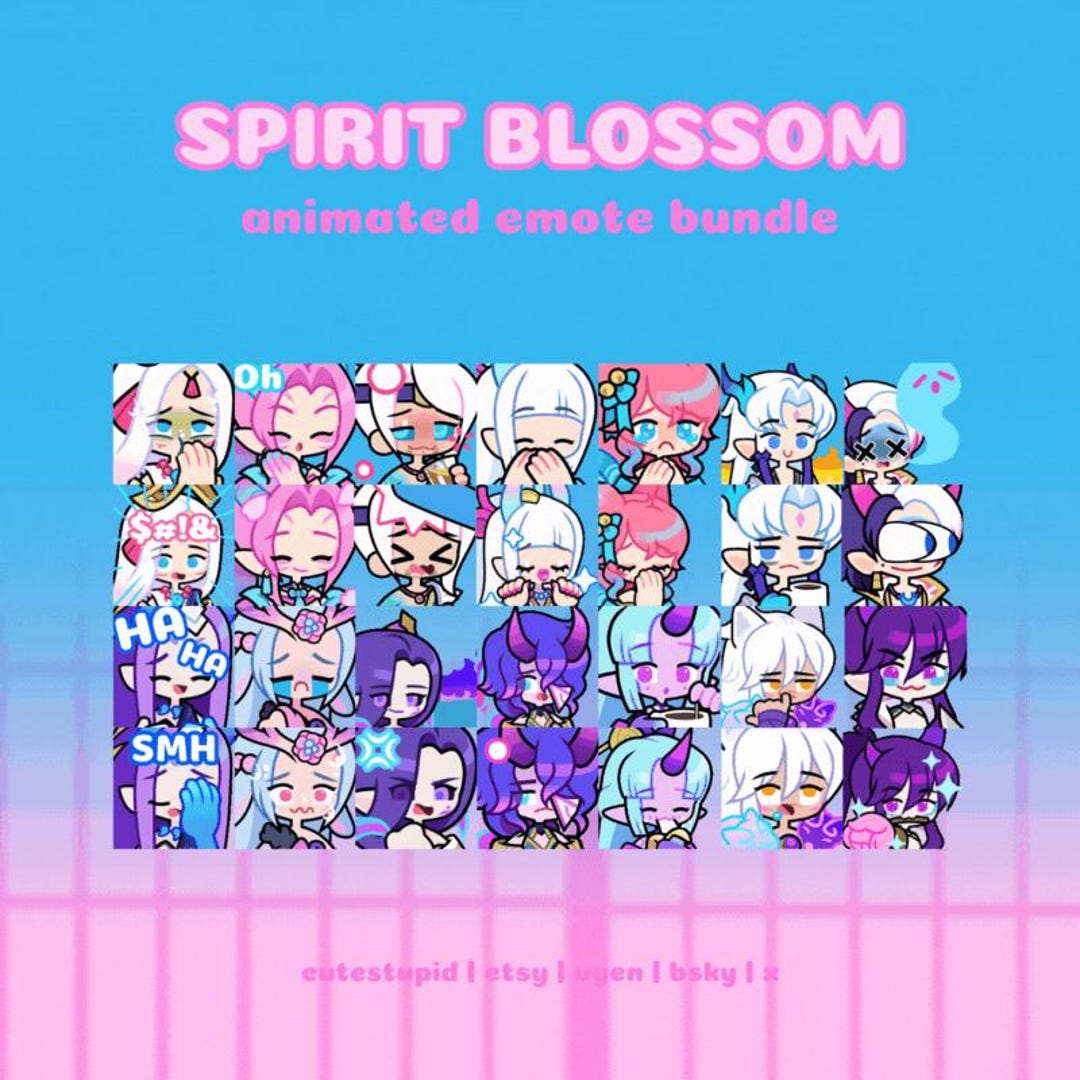 Animated Spirit Blossom Emote Bundle - Etsy