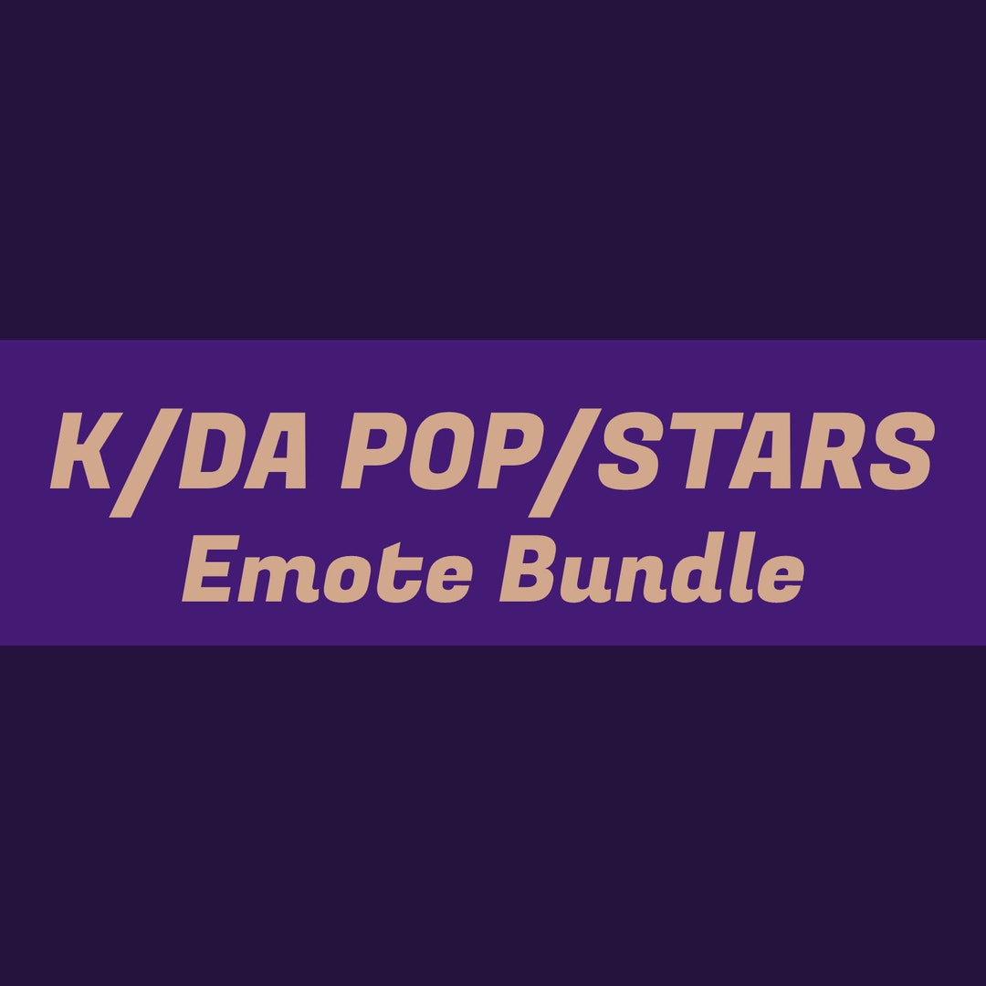 Kda Popstars Emote Bundle Ahri Evelynn Kaisa Etsy Canada