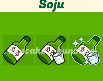 P2U Sub Badges Korean Soju Green Twitch Discord Sub Badges Emotes ...