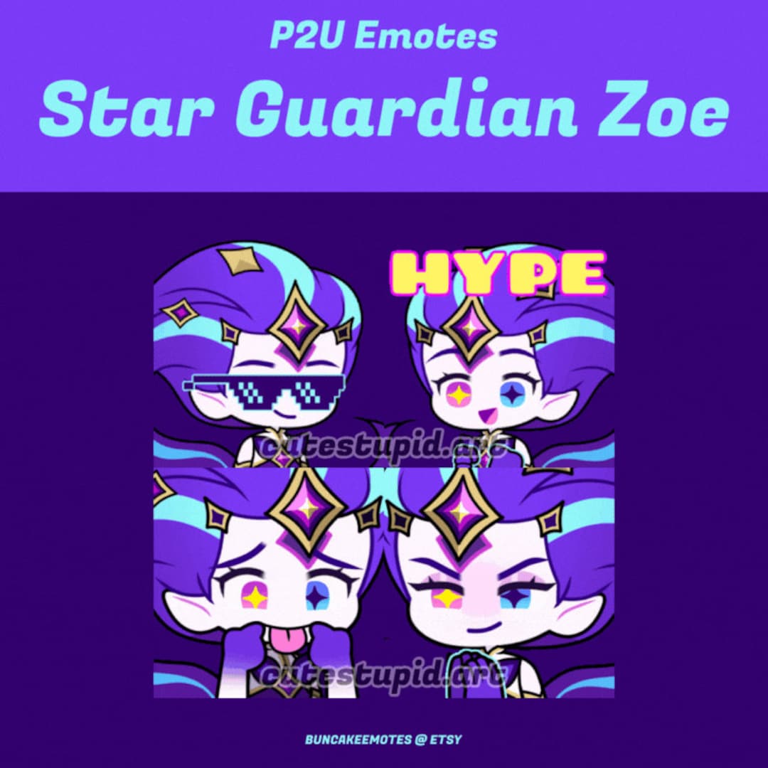 Star Guardian Zoe Animated Emotes | League of Legends - Etsy