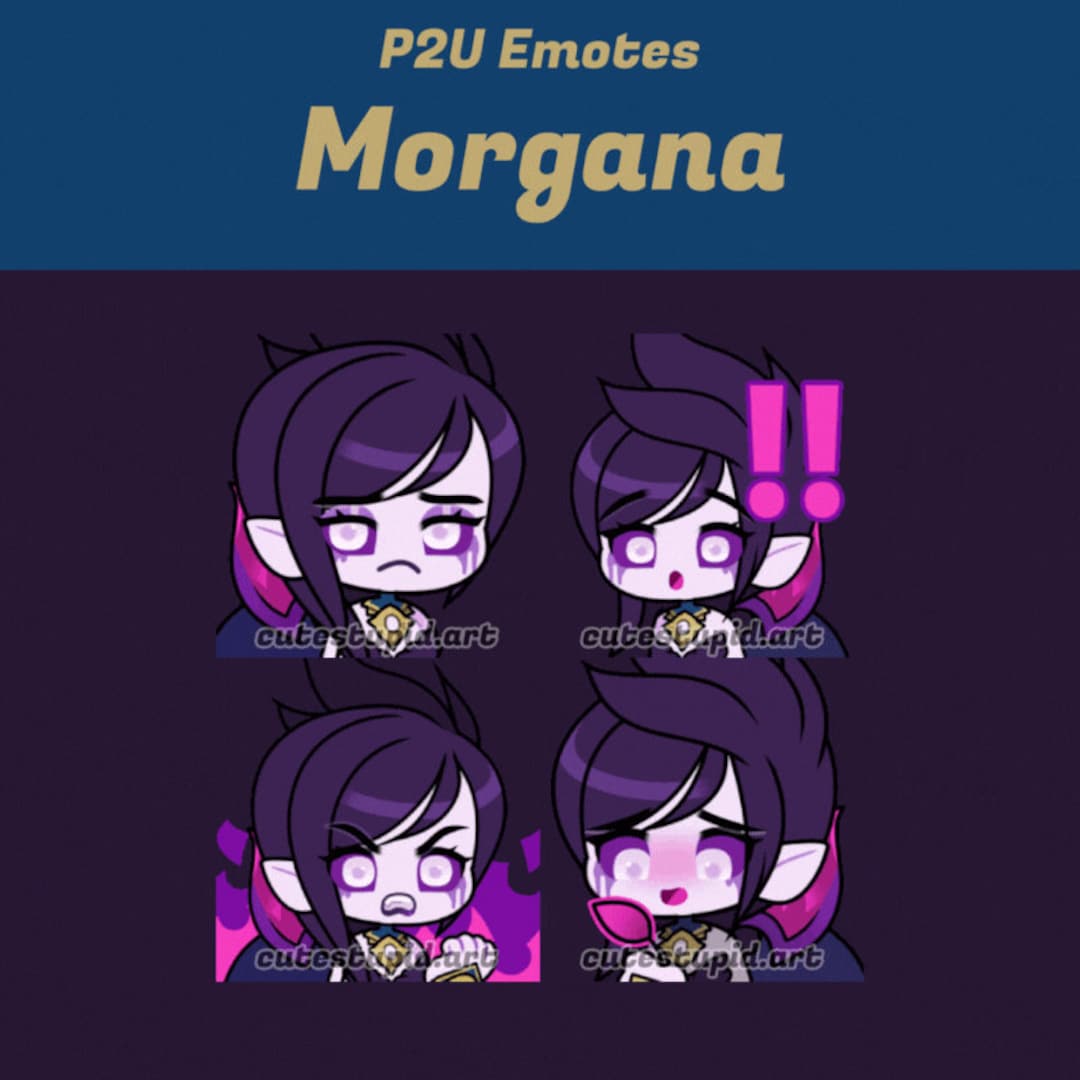 Morgana Animated Emotes | League of Legends - Etsy