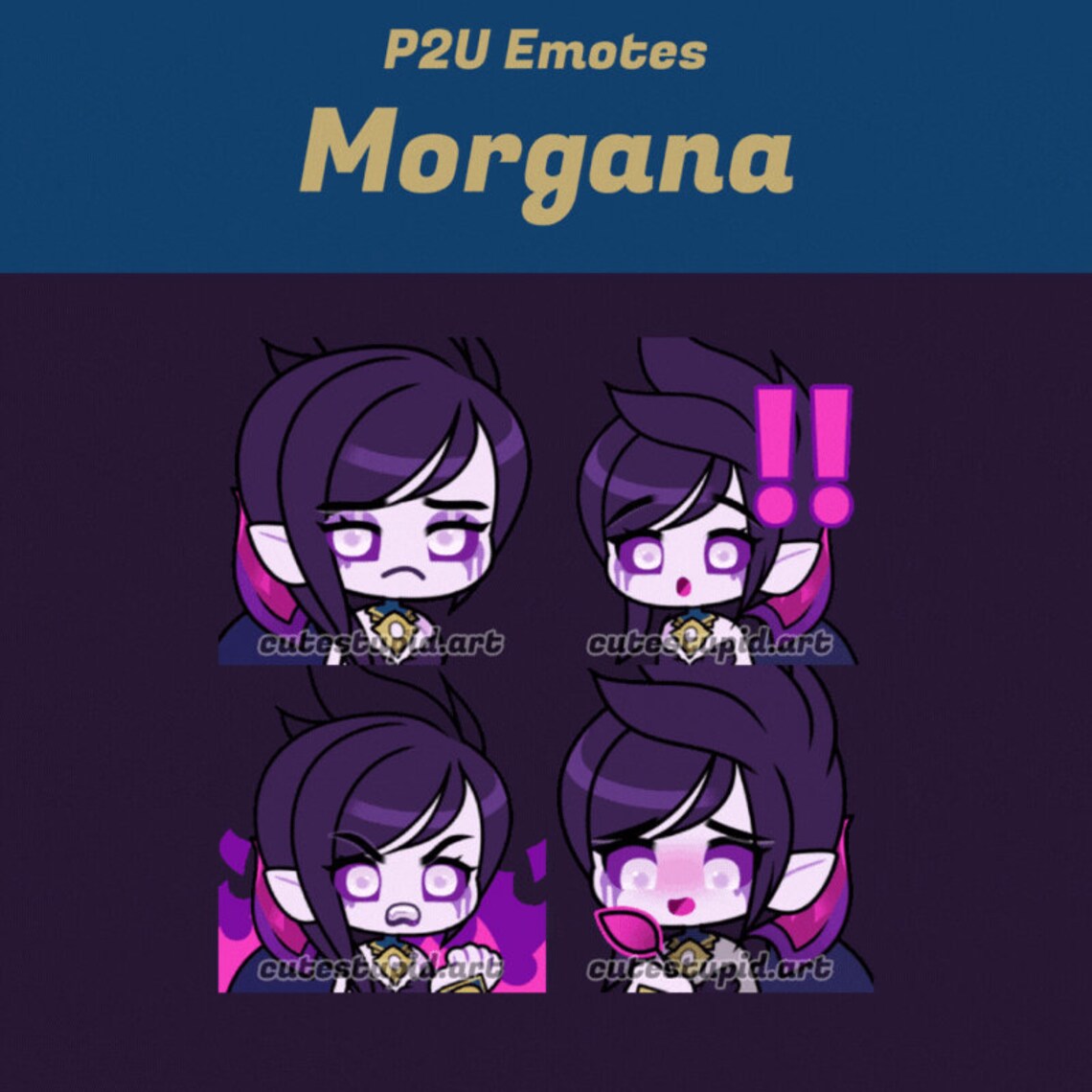 Morgana Animated Emotes | League of Legends - Etsy