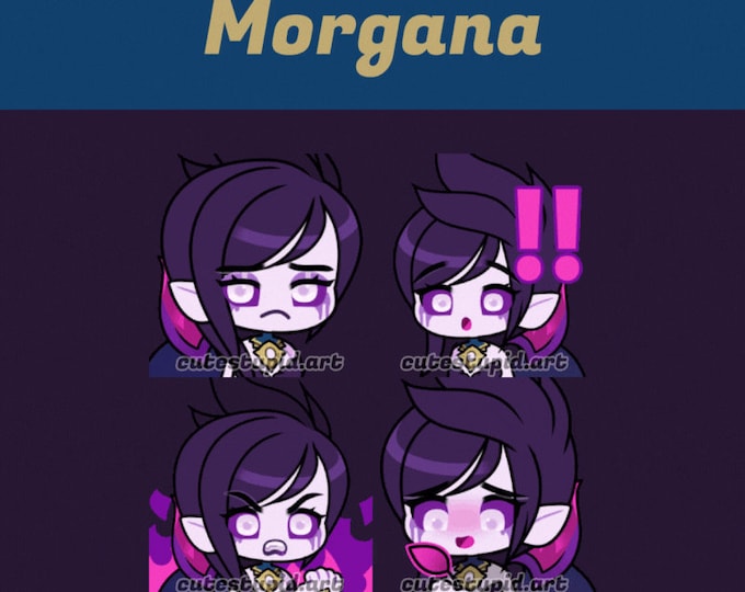 Morgana Animated Emotes | League of Legends - Etsy