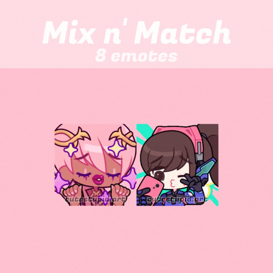 2 EMOTES Mix N' Match - Etsy