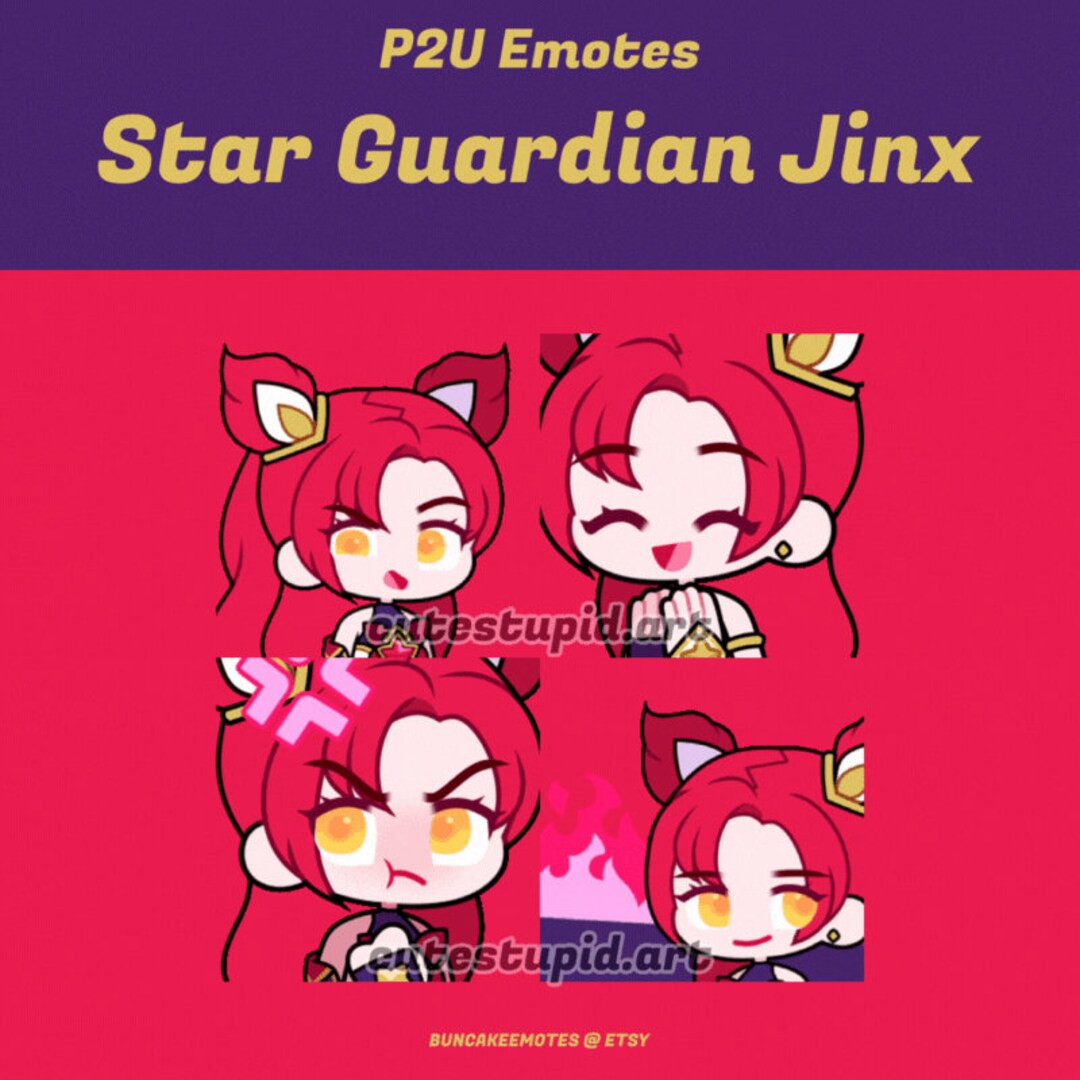 Star Guardian Jinx Animated Emotes | League of Legends - Etsy
