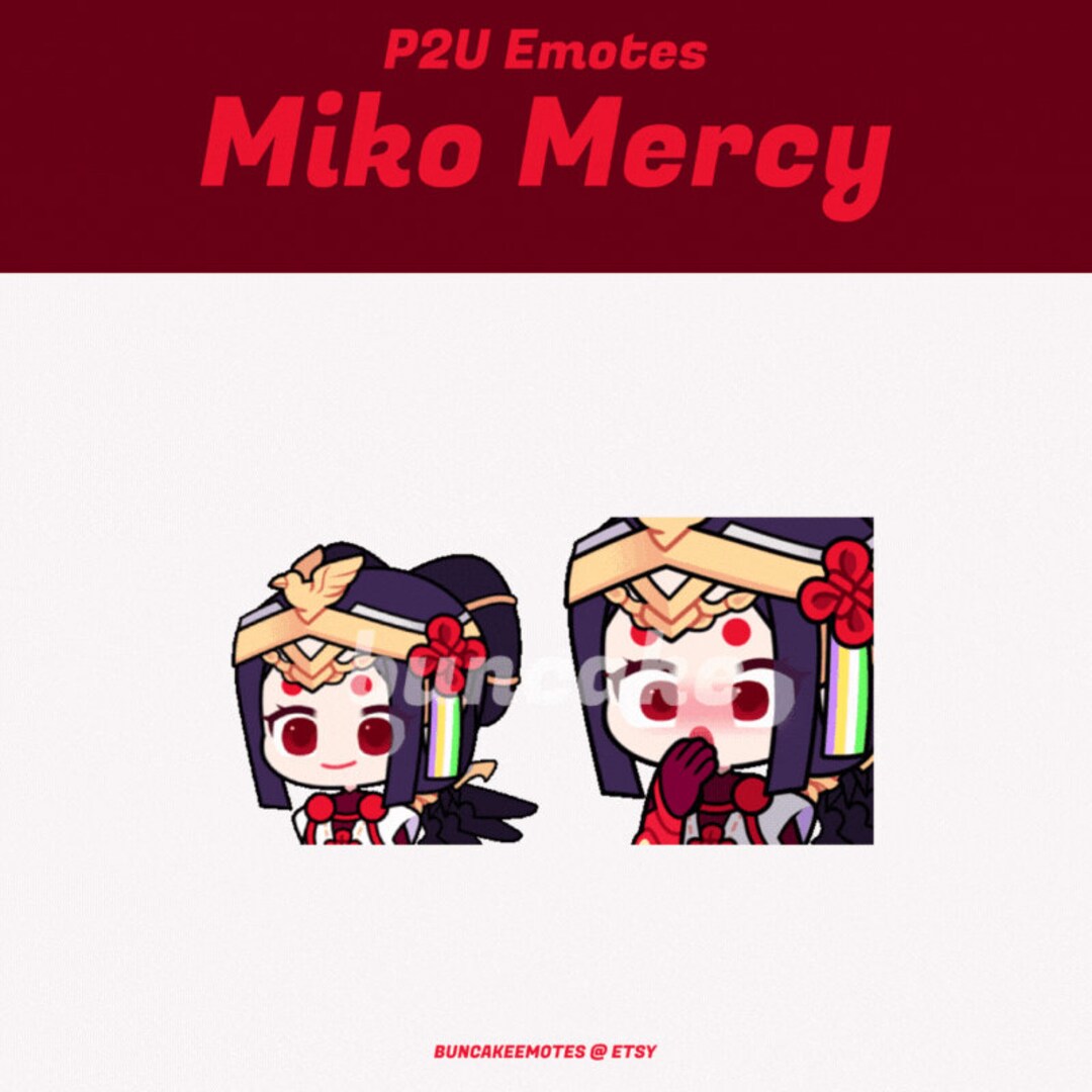 Miko Mercy Animated Emotes | Overwatch 2 - Etsy
