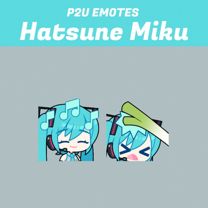 P2U Animated Emotes | Hatsune Miku - Etsy