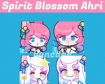 Twitch Discord Emote Cute Chibi Spirit Blossom Ahri Blowing A Kiss ...