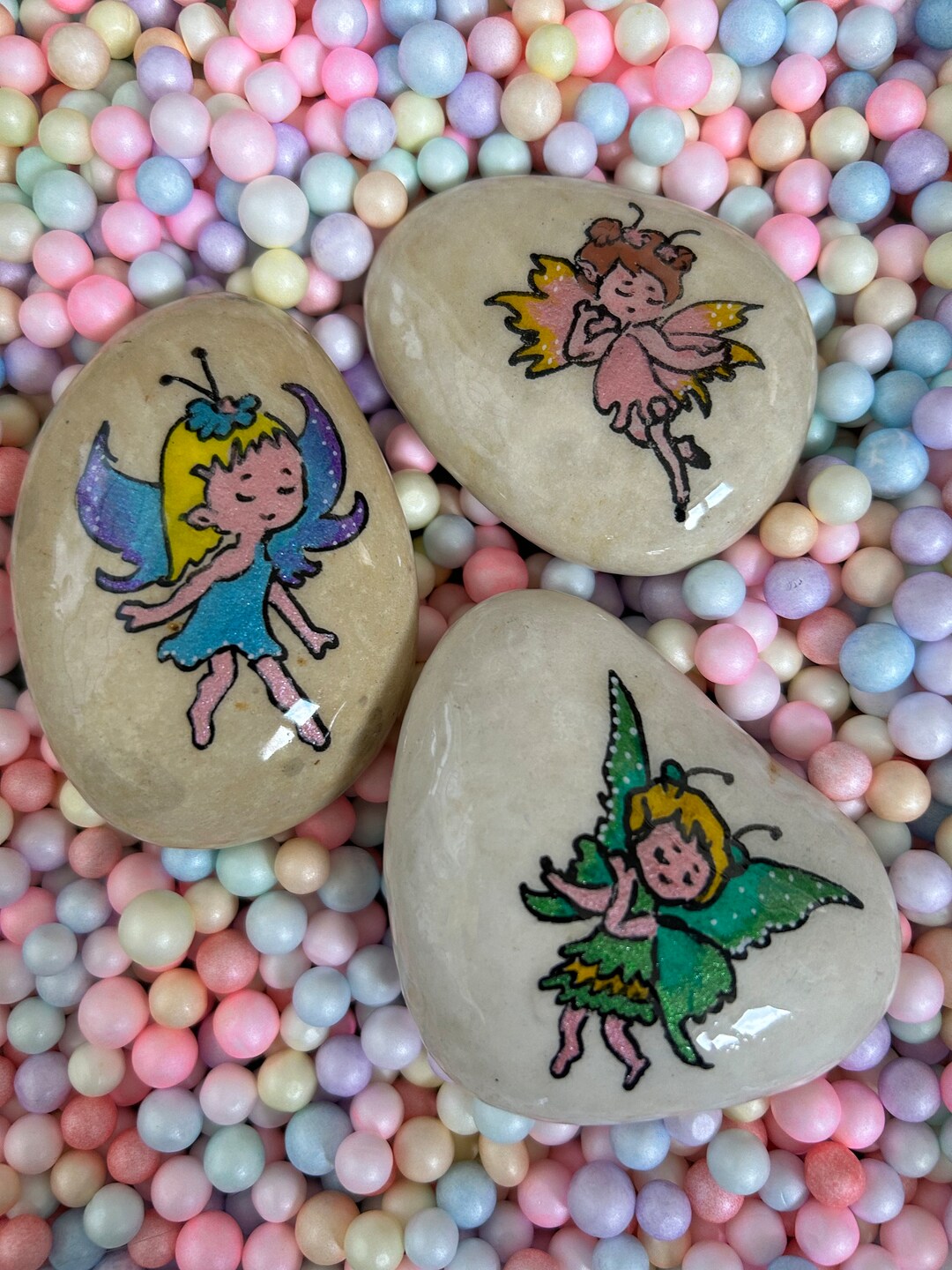 Fairy Garden Play Pebbles / Party Bag Favours / Treasure Hunt - Etsy