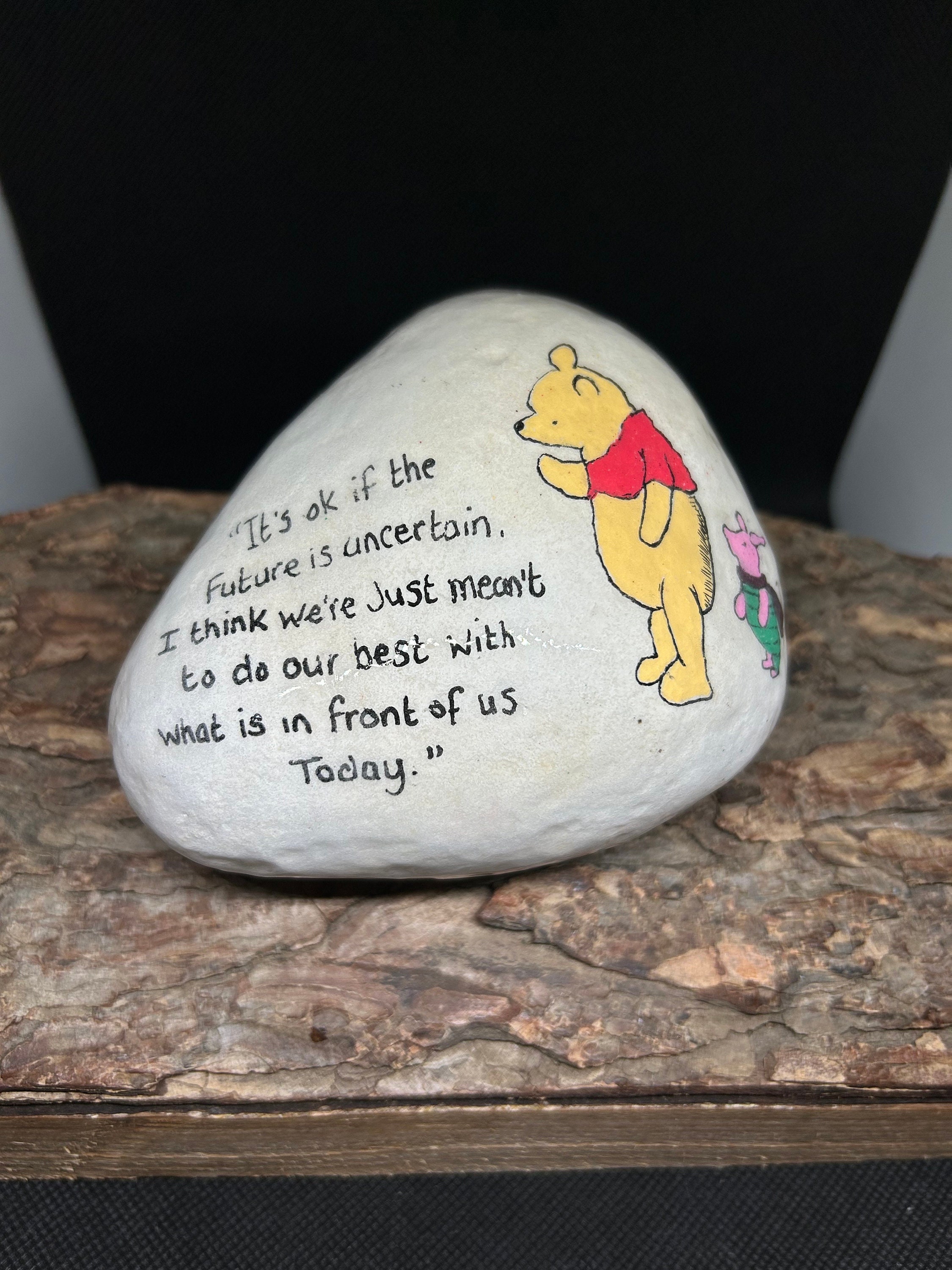 Winnie the Pooh Memorial Pebble Hand-painted Remembrance Stone Sympathy ...