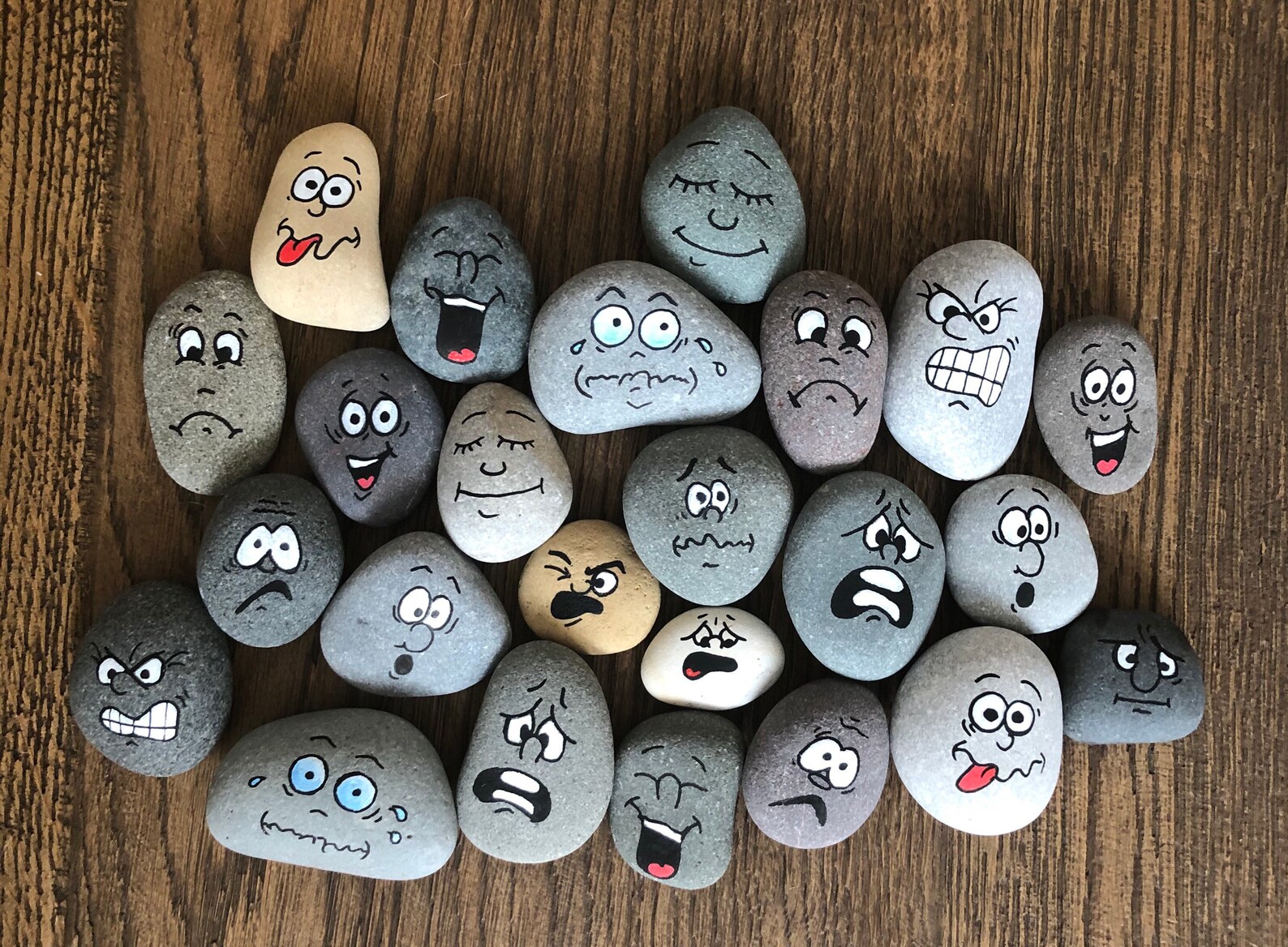 SEN Feelings Worry Stones for Children Story Stonesemotions | Etsy