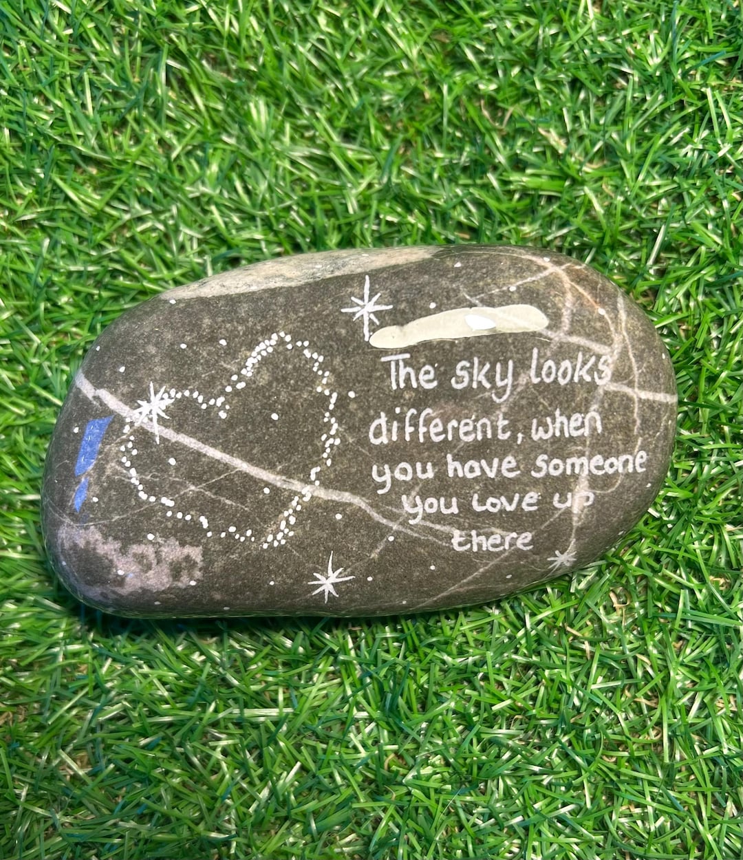 Bereavement Gift, Grave Ornament, Memorial Stone Gift. Friend Gift ...