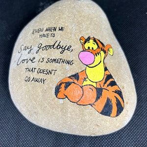 Hand-painted Tigger Pebble: Winnie the Pooh Quote Gift - Etsy