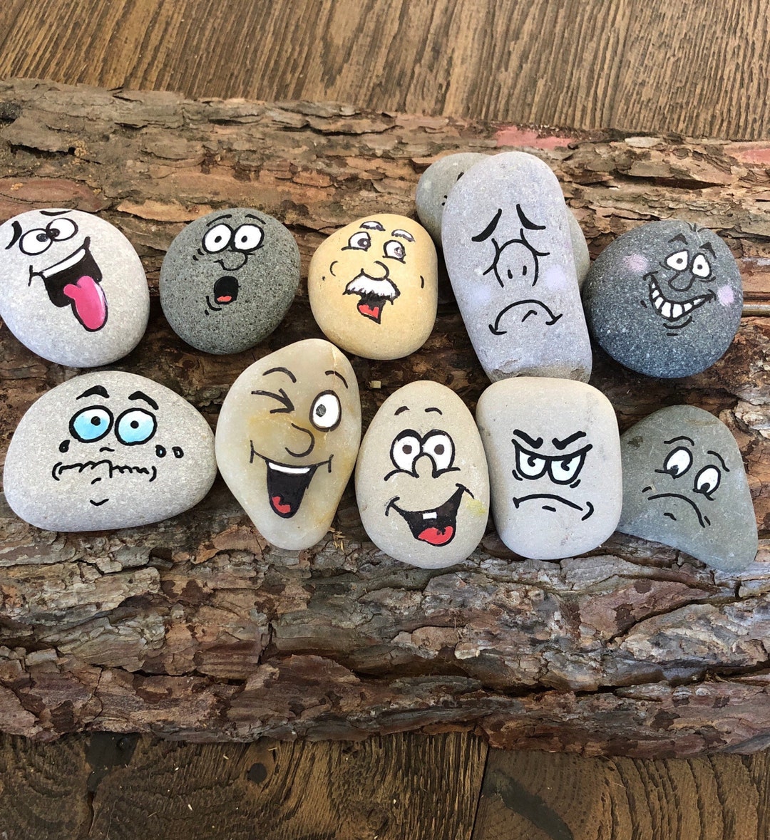 SEN Feelings Worry Stones for Children Story Stonesemotions - Etsy