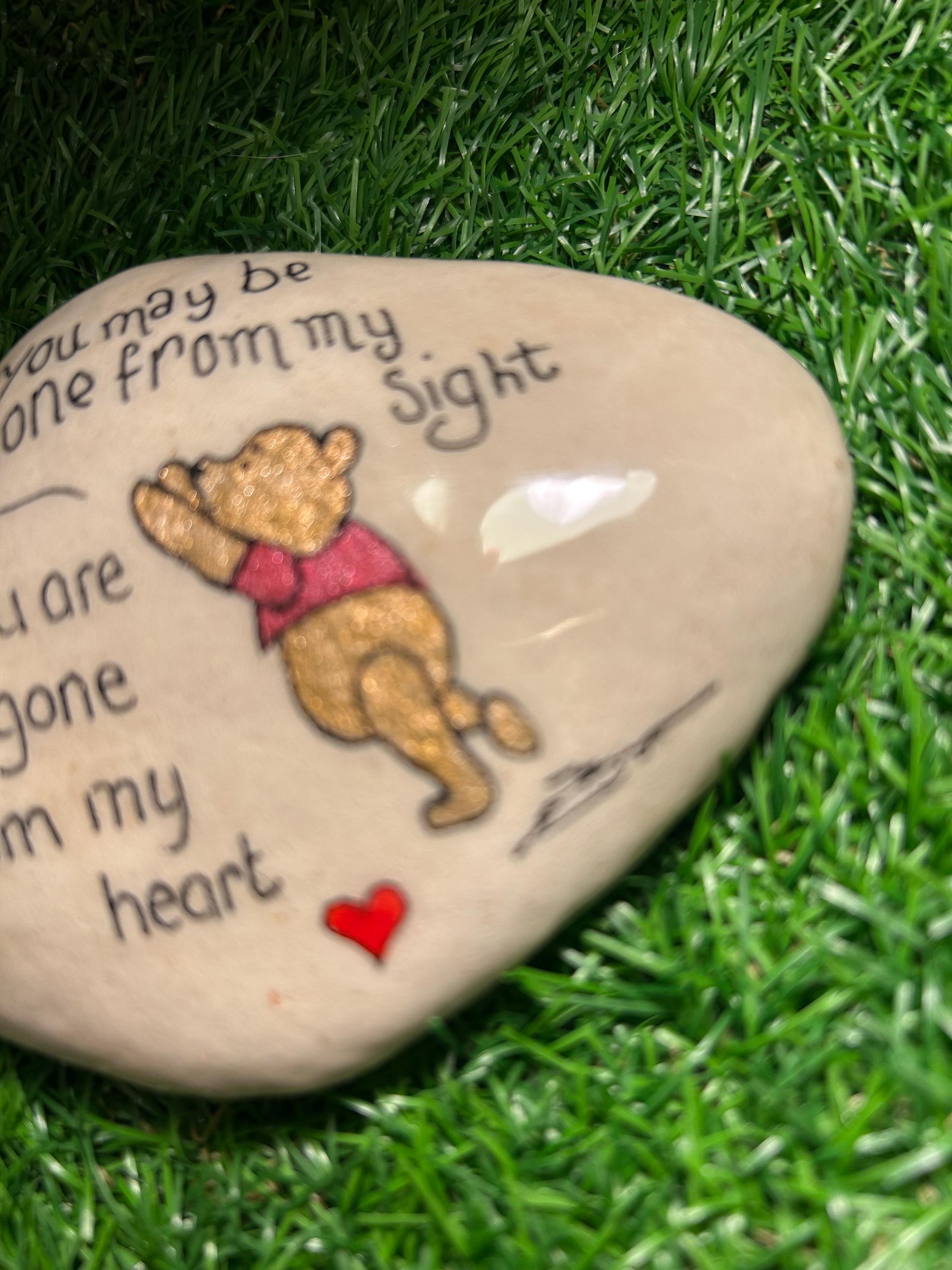 Grave Decoration Winnie the Pooh Quotes Stone Colleagues Leaving Gift ...