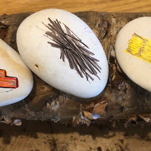 Three Little Pigs Story Stones Eyfs Montessori Play - Etsy UK