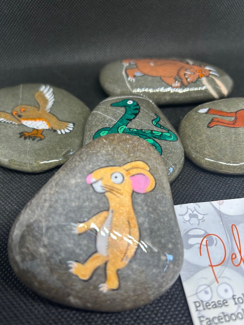 Hand-painted Gruffalo Story Stones: Montessori EYFS Resource - Etsy
