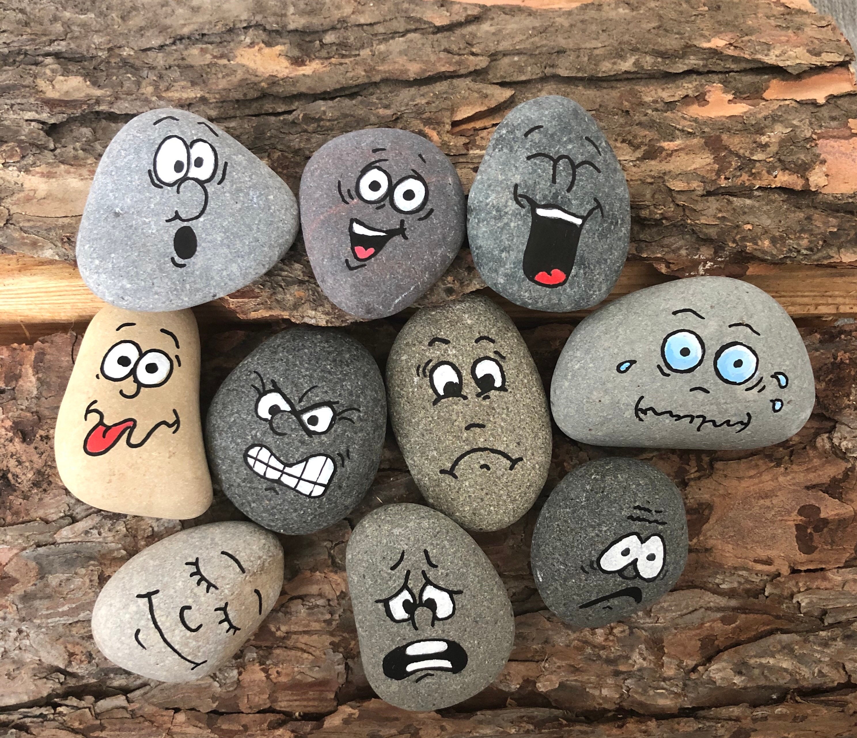 SEN Feelings Worry Stones for Children Story Stonesemotions | Etsy