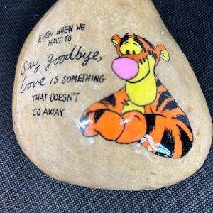 Hand-painted Tigger Pebble: Winnie the Pooh Quote Gift - Etsy
