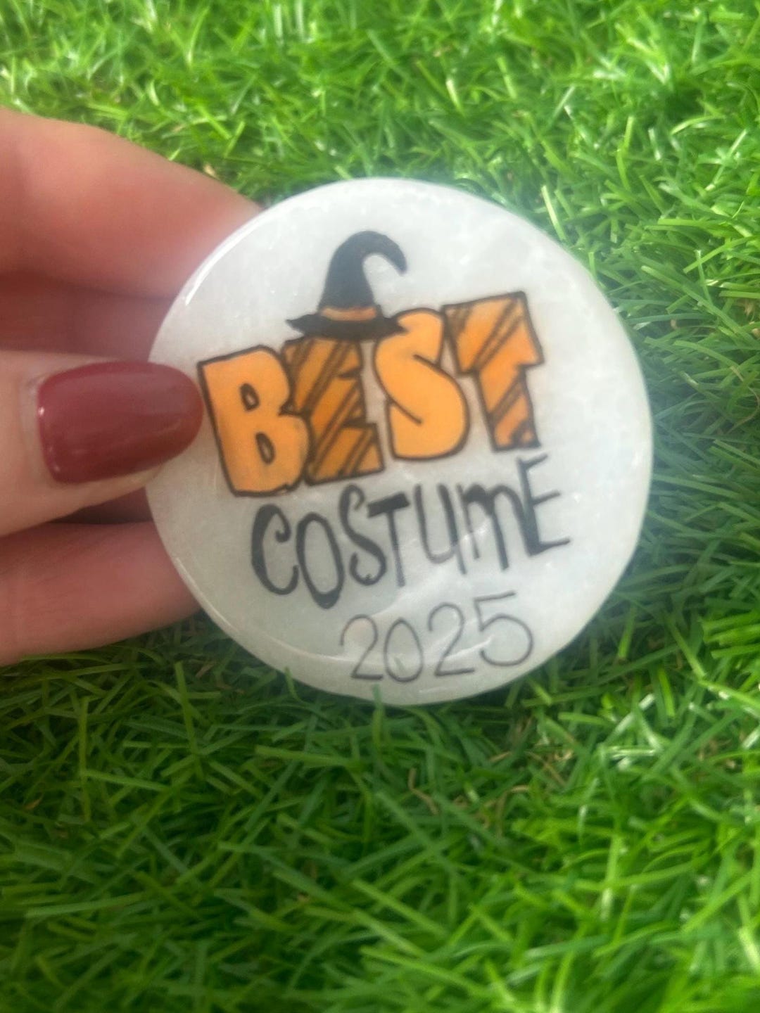 Hand Painted Halloween Costume Contest Pebble Prize, Unique Keepsake - Etsy