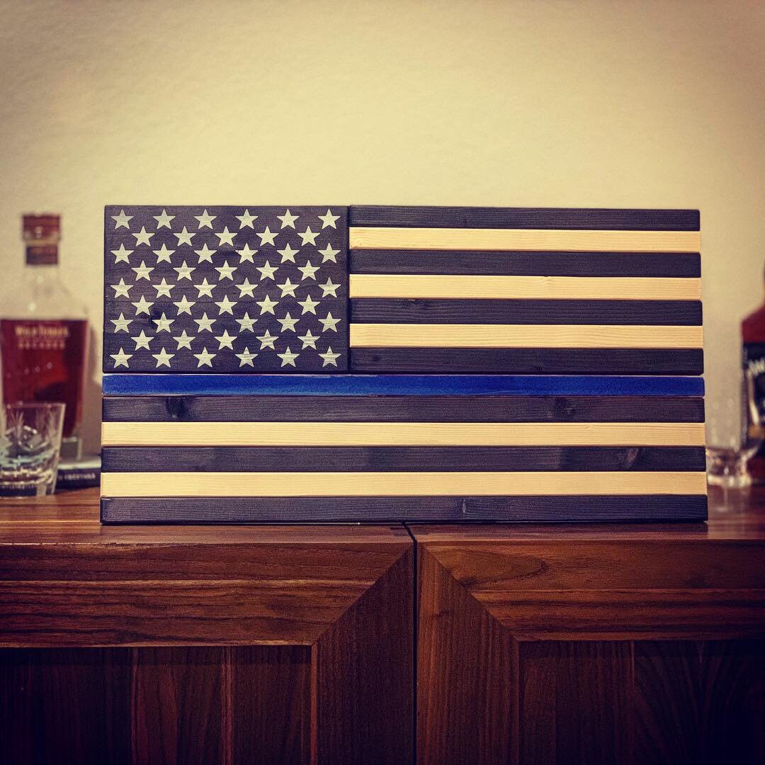 Thin Blue Line Flag - Thin Line Flags - Etsy