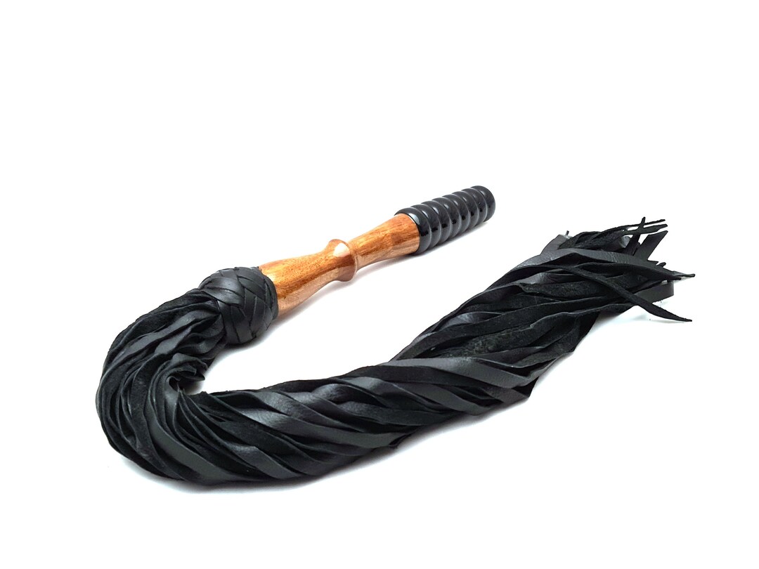 Wood Handle Flogger, Floggers and Whips, Floggers Leather, Gift for ...