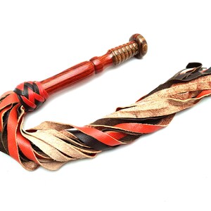 Flogger - Floggers - Wood Handle Flogger - Bdsm Gear - Whip - Tawse ...